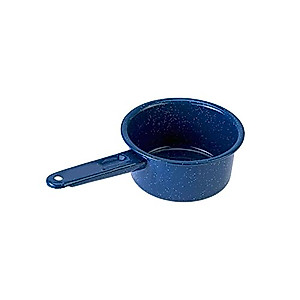 BebLP Small Enamelware Sauce Pan 1 Quart Blue Graniteware Padro SAUCE PAN Saucepans Stainless steel pots Cooking pot Sauce pan Pots Stainless steel cookware Ceramic cookware Sauce pans for stove