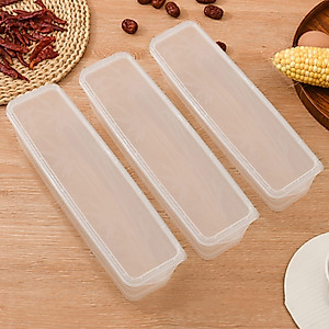 Songaa Pasta Storage Containers with Lids 3PCS, Kitchen Plastic Food Storage Containers for Pantry, BPA Free Pasta organizer for Cereal, Nuts, Eggs, Spaghetti Containers for Organizing Pantry