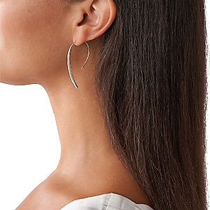 Fossil Women's Silver-Tone Earrings, Color: Silver (Model: JF01702040)