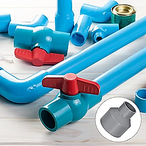 METALLIXITY Duct Reducer, (2-1/2 to 1 -1/4 Inch), PVC Pipe Increaser DWV Reducing Coupling - for Water Supplies Build, DIY, Garden Shelf Greenhouse, Gray