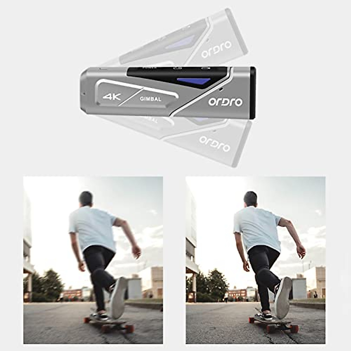 Jeanoko Digital Sports Camera, High Capacity 4K 60FPS IP65 Waterproof Digital Camera with Storage Bag for Photography(with Remote Control)