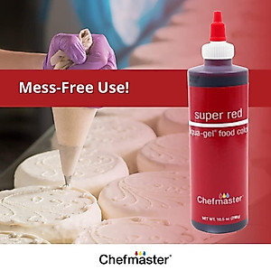 Chefmaster Liqua-Gel Food Color, 10.5-Ounce, Super Red