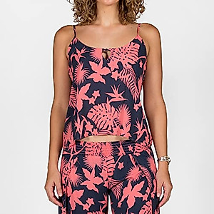 Salt Life Hidden Oasis Tank Short Sleeveless Relaxed Fit Shirt, Washed Navy, X-Small