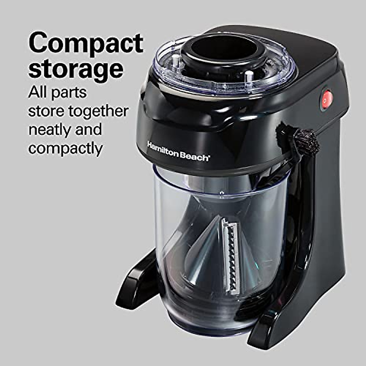 Hamilton Beach 3-in-1 Electric Vegetable Spiralizer & Slicer With 3 Cutting Cones for Veggie Spaghetti, Linguine, and Ribbons, 6-Cups, Black,70930