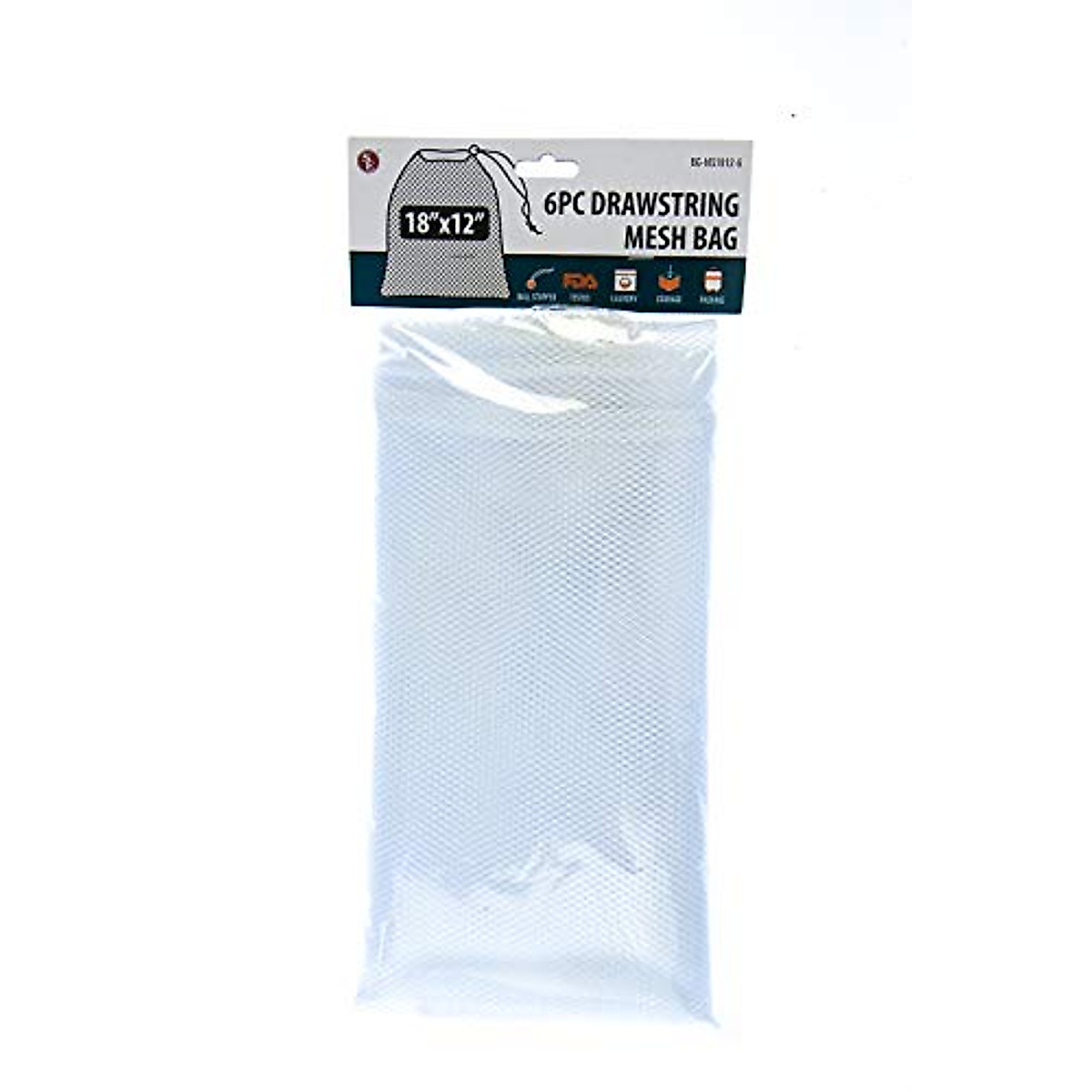 SE 18" x 12" Drawstring Mesh Bags (6 PC.) - BG-MS1812-6