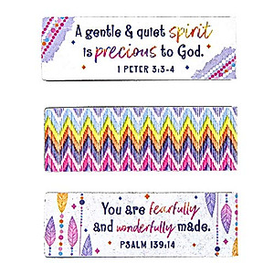 Feather Pattern Magnetic Bookmarks, 6 Bookmarks