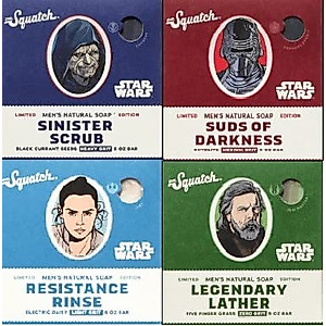 Dr. Squatch Limited Edition Soap Star Wars Soap Collection II - Men’s All Natural Bar Soap - 4 Bar Soap Bundle