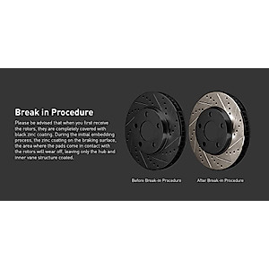 R1 Concepts Front Rear Brakes and Rotors Kit |Front Rear Brake Pads| Brake Rotors and Pads| Performance Off-Road Brake Pads and Rotors|fits 2019-2022 Ram 1500