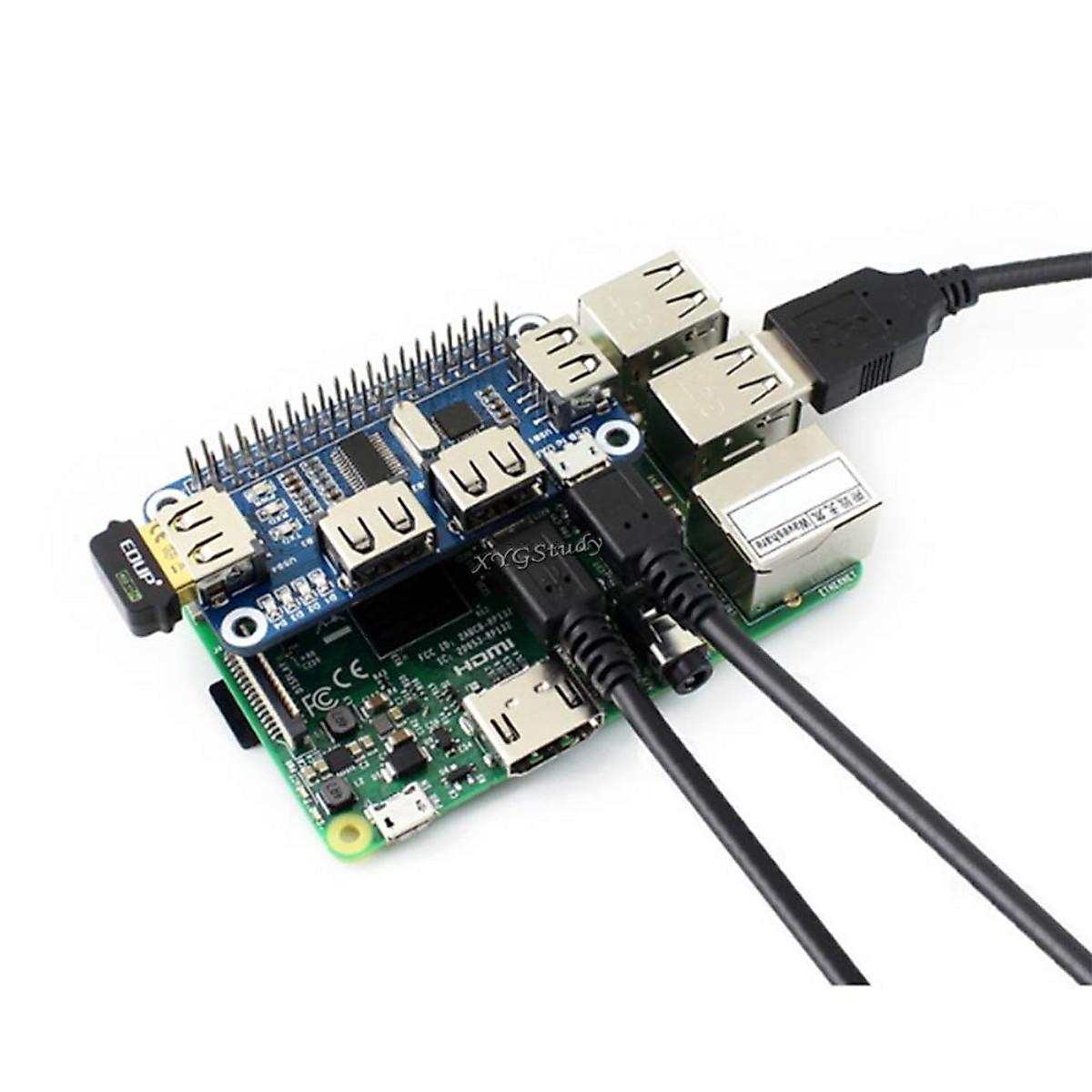 USB to UART Onboard 4 Port USB HUB HAT for Raspberry Pi Zero/Zero W WH@XYGStudy