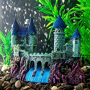 NW Wholesaler Fish Tank Castle Decoration - Fish Hideaway for Aquarium Décor (Waterfall Way)