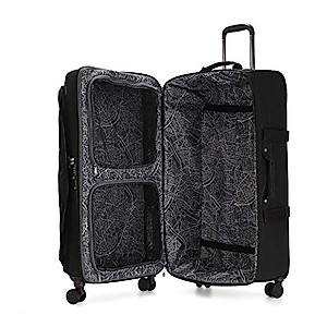 Kipling Women’s Spontaneous 31-inch Softside Spinner Wheel Luggage, Integrated TSA Accepted Lock, Black Noir, Checked-Large