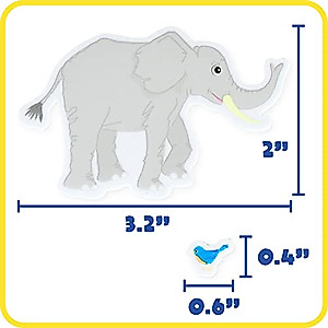 READY 2 LEARN Foam Stickers - Animals - Pack of 168 - Self-Adhesive Stickers for Kids - 3D Puffy Animal Stickers for Laptops, Party Favors and Crafts