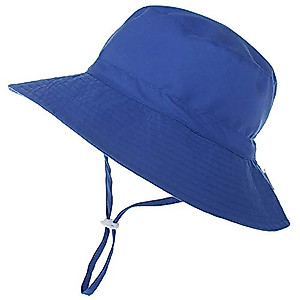MaxNova Baby Sun Hat Toddler Summer UPF 50+ Baby Girl Bucket Hat Wide Brim Beach Hats for Baby Boys 2-7Years