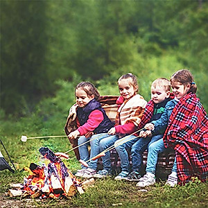 Smores Sticks 36" Long 5 mm Thick, 120 PCS Marshmallow Roasting Smore Sticks Bamboo, Disposable Marshmellow Sticks Camping Heavy Duty SMores Skewers for Outdoor Fire Pits Campfires Hot Dog Sausage