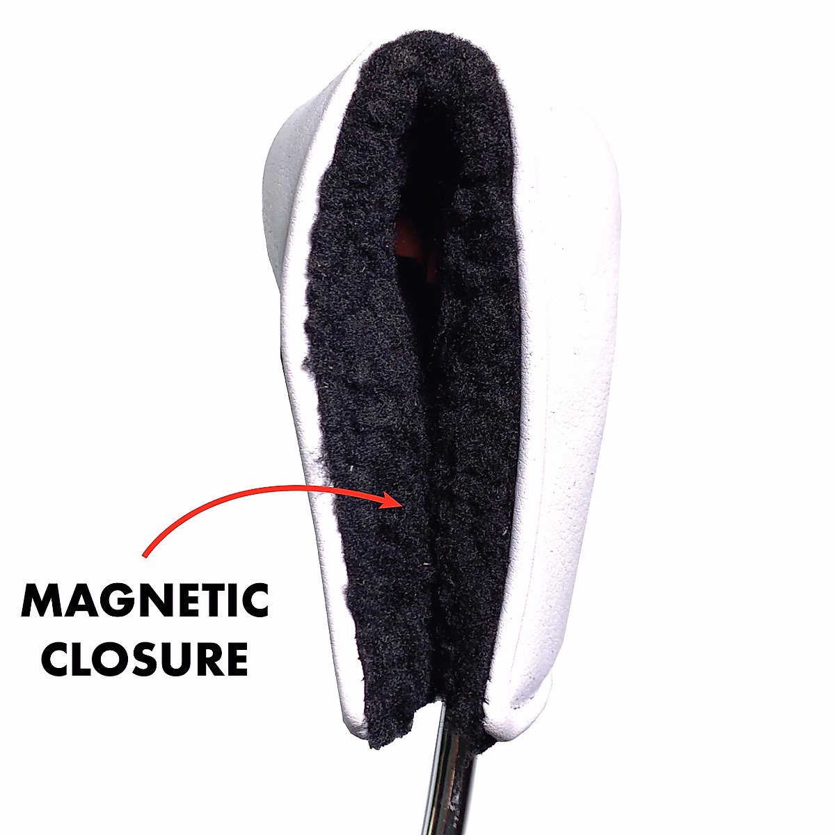 Team Golf NCAA Illinois Tour Blade Putter Cover (White), Fits Most Blade Putters, Scotty Cameron, Taylormade, Odyssey, Titleist, Ping, Callaway