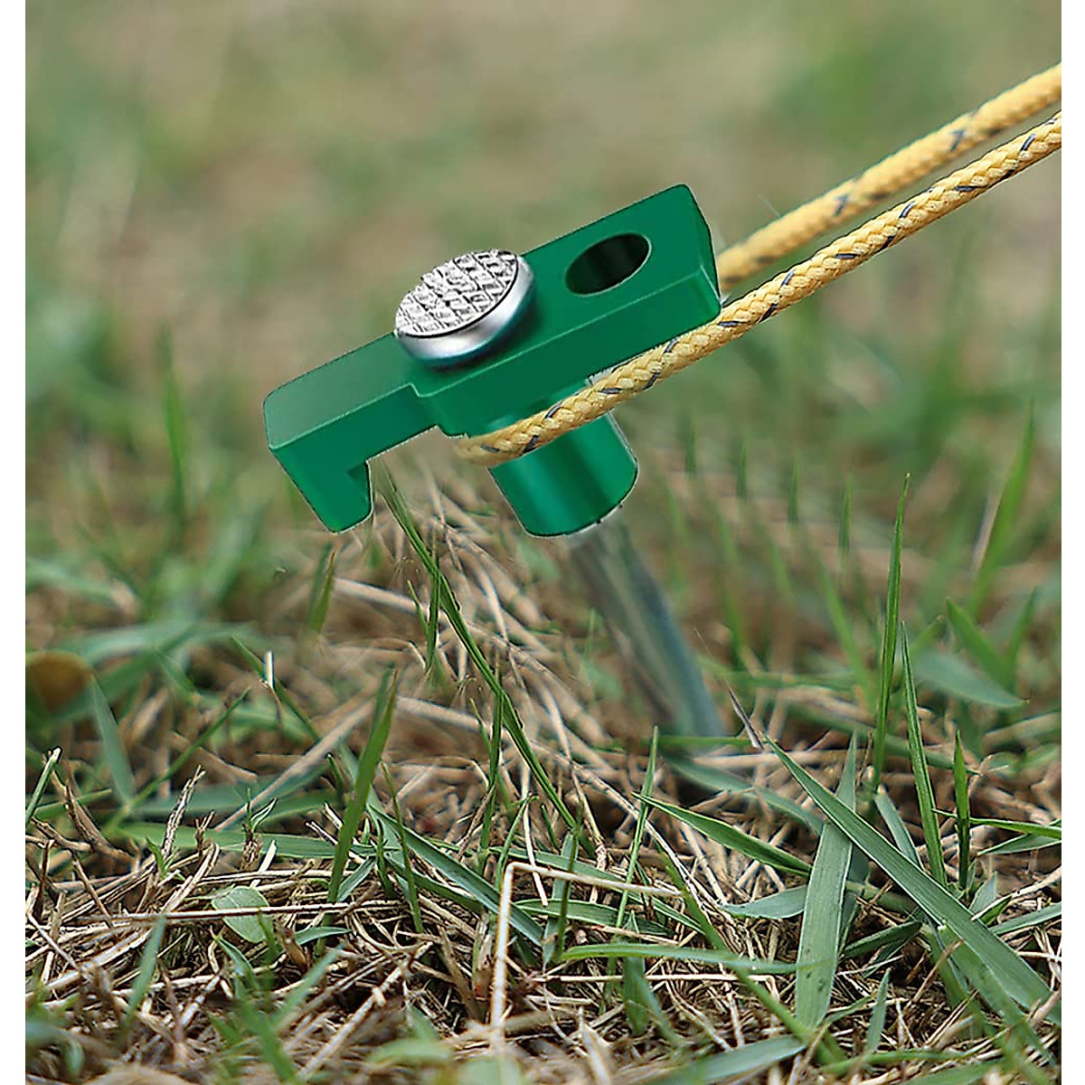 ALMOXVYE 20 Pack Tent Stakes, 10 Inch Heavy Duty Tent Camping Stakes, Galvanized Non-Rust Tent Pegs for Pop Up Canopy, Ground, Garden