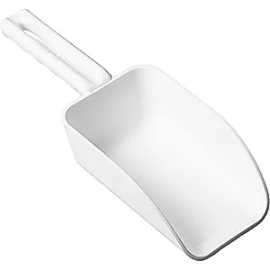 Vikan Remco 63005 Color-Coded Plastic Hand Scoop - BPA-Free Food-Safe Kitchen Utensils, Restaurant and Food Service Supplies, 16 oz, White