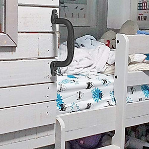 Dolibest Set of 8 Safety Playground Handles, Swing Set Kids Safety Hand Grips for Playset, Climbing Frame, Play House, Climbing Frame, Play House Handles (Black)