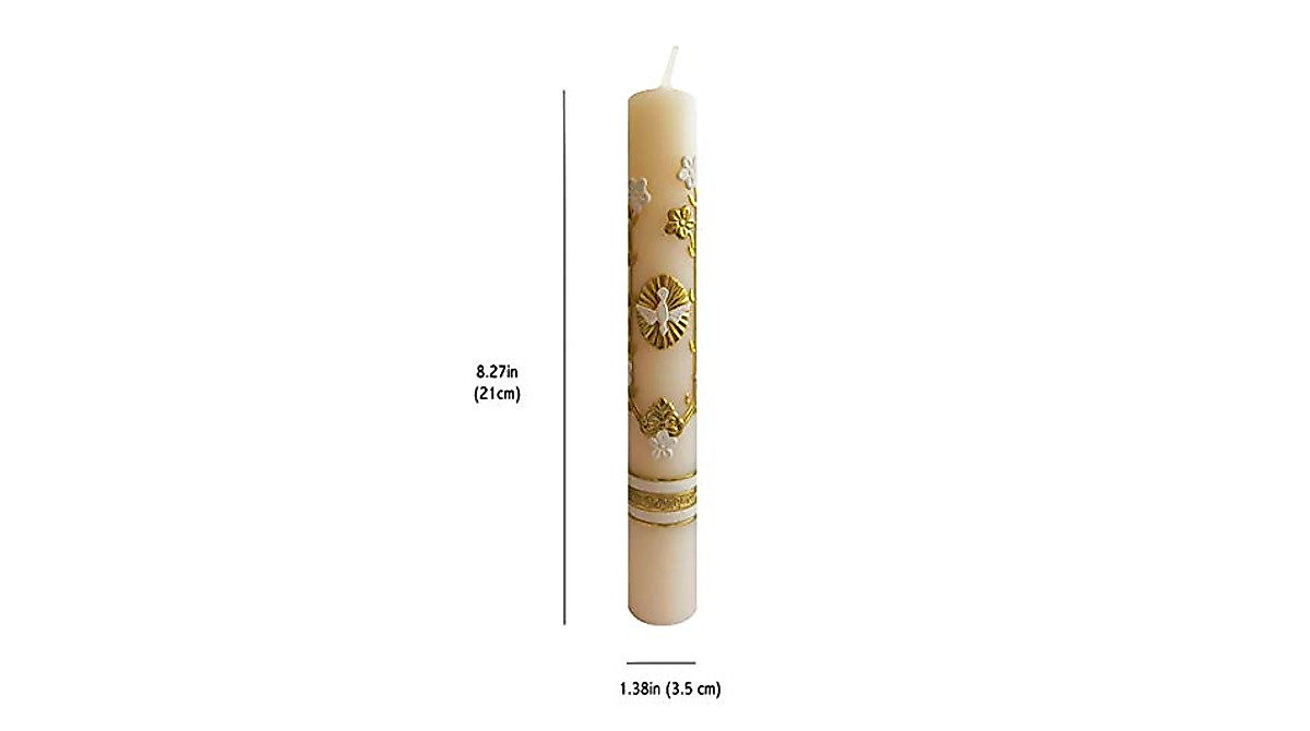 Catholic Sacrament Candle for Baptism, Confirmation & Wedding