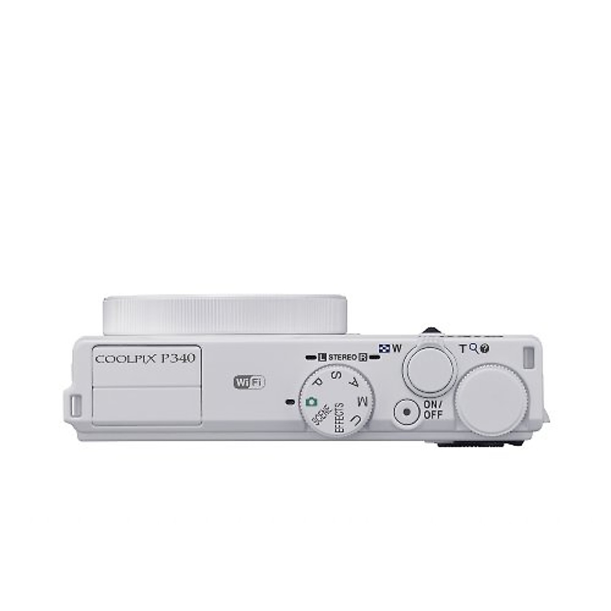 Nikon Coolpix P340 12.2 Mp Wi-fi Cmos Digital Camera with 5x Zoom Nikkor Lens and Full Hd 1080p Video (White)