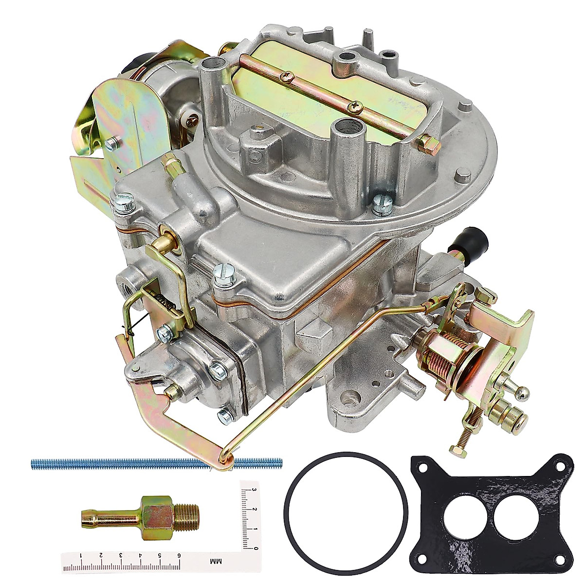 NENKUTEN 2 Barrel Carburetor 2100 2150 A800 Carb for Ford 289 302 351 Mustang Jeep Engine F100 F150 F250 F350 360 Cu Carb Replace Motorcraft/Autolite 2100 2150 with Electric Choke Mounting Gasket
