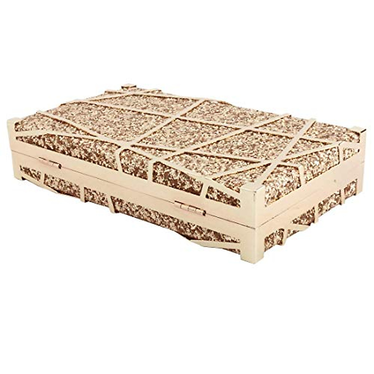 LETODE Women Evening Bags Sparkling Handbag Metal Hollow Designer Wedding Party Clutch Purse