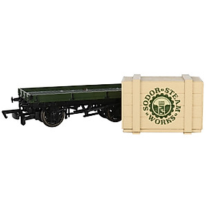 Bachmann Trains - Thomas & Friends™ 1 Plank Wagon with SODOR STEAM Works Crate - HO Scale