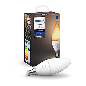 Philips Hue White Ambiance Single Smart LED Bulb [E14 Small Edison Screw] with Bluetooth, Compatible with Alexa, Google Assistant and Apple Homekit