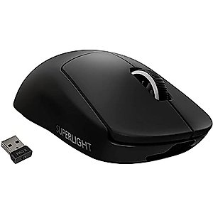 Logitech G PRO X Superlight Wireless Gaming Mouse - Black (Renewed)