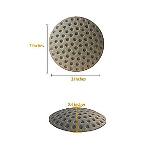Door Stopper Wall(6 Pack,Grey),Wall Protector from Door Knobs Rubber,2 inch Door Stopper Wall Protector,Self-Adhesive Wall Protector for Door,Chair,Fridge,Cupboards,Bathroom,Windows.