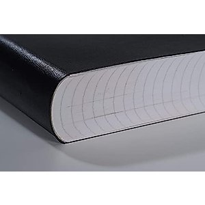 Zequenz Classic 360 Signature Series, Size: Medium, Color: Black, Paper: Ruled, Soft Cover Notebook, Soft Bound Journal, 4.9" x 7", 200 sheets / 400 pages, Ruled, Lined paper