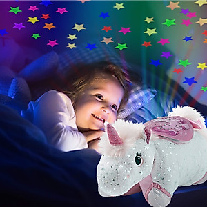 Pillow Pets Glittery Unicorn Sleeptime Lite 11" Stuffed Animal Plush Nightlight