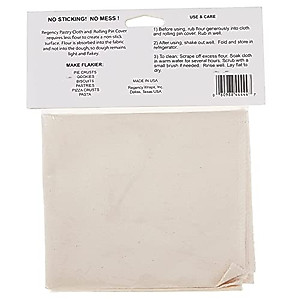 2 X Regency Pastry Cloth and Rolling Pin Cover Set