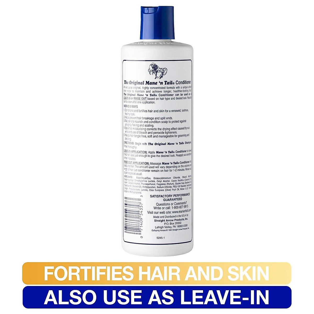 Mane 'n Tail Moisturizer Texturizer Conditioner for Thicker healthier Looking Hair & Coats 12 oz (543226)