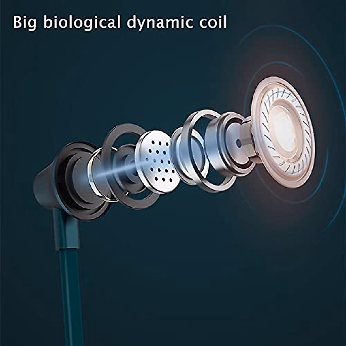 ESSONIO Bluetooth Headphones Wireless Earbuds Neckband with mic Noise Cancelling Wireless Headset 400 Hours Standby timefor Sports (in Ear Black)