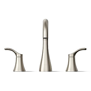 Kohler 27390-4K-BN SIMPLICE® Widespread bathroom sink faucet, 1.0 GPM, Vibrant Brushed Nickel