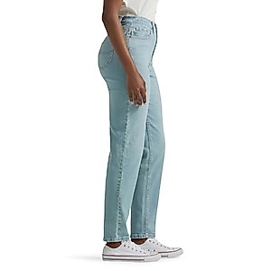 Lee Women's High Rise Mom Jean, One Tone, 16