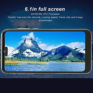 IP14 Pro Smartphone, 6.1in 4GB 32GB ROM Unlocked Smartphone Face Recognition Dual Card Dual Standby Cellphone, Great Gifts for Parents (Green)