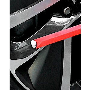 QWORK Plastic Chisel Scraper Set, 3/4", 7/8", 1", 1-1/2" Chemical Resistant Scraper Tool, No-marring Plastic Razor Scraper Remover Tool, Plastic Chisel Set for Removes Debris, Adhesives, Film, Paint