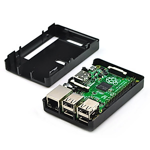TinySine ABS Plastic Black Case/Box for The Raspberry Pi 3/Pi 2/Model B+/Model A+