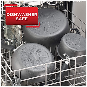 T-fal Ultimate Hard Anodized Nonstick Wok 14 Inch Oven Safe 350F Cookware, Pots and Pans, Dishwasher Safe Black