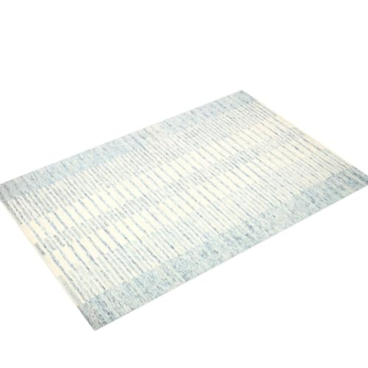 Loloi Chris Loves Julia Chris Collection CHR-01 Ivory/Denim 3'-6'' x 5'-6'', .50" Pile Height, Accent Rug