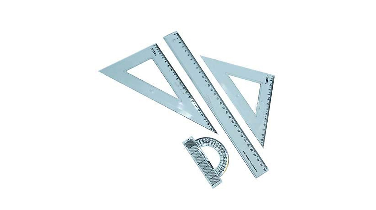 Shatterproof Ruler Set for School & Office - FLOMO