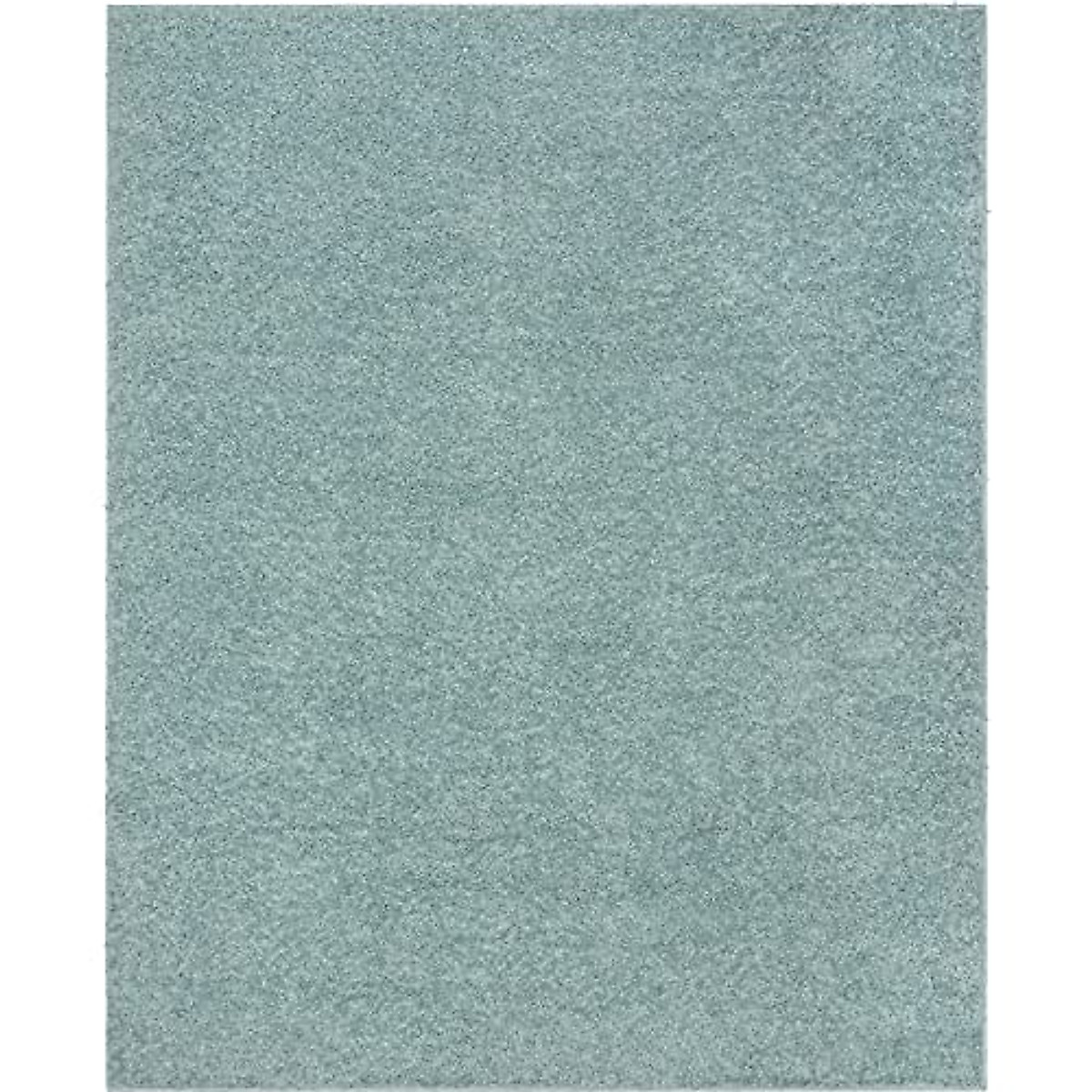 Well Woven Elle Basics | Emerson Shag Seafoam Green | Textured Area Rug 6x9 (6'7" x 9'6")