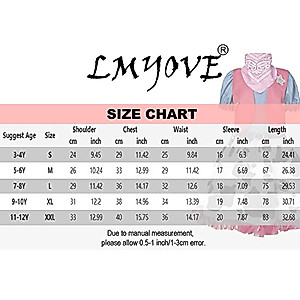 LMYOVE Cowgirl Halloween Costume (Medium, Pink)