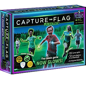 Redux: The Original Glow in The Dark Capture The Flag Game | Ages 8+ | Outdoor Games for Kids and Teens | Glow in the Dark Games | Sports Gifts for Boys | Alternative to Laser Tag Guns & Flag Football