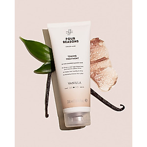 Four Reasons Color Mask - Vanilla Blonde - (27 Colors) Color Depositing Conditioner, Toning Treatment, Tone & Enhance Color-Treated Hair - Semi Permanent Hair Dye, Vegan and Cruelty-Free, 6.76 fl oz