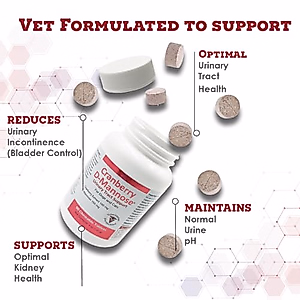 Pet Health Solutions Cranberry D-Mannose Urinary Tract Support - Bladder Health Supplement for Dogs and Cats - 60 Tablets