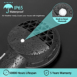 SMY Lighting 120W LED Barn Lights Dusk to Dawn Outdoor Yard Lights 15900LM with Photocell,1200W MH/HPS Replacement,5000K Daylight IP65 Waterproof Listed for Outdoor Security/Area/Street Light