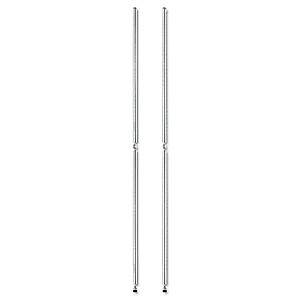 Alera ALESW59PO36SR 36 in. Stackable Posts for Wire Shelving - Silver (4/Pack)